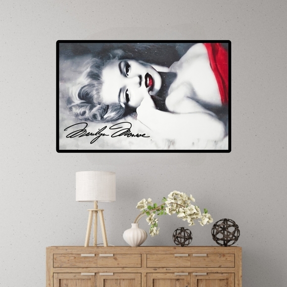 Marilyn Monroe | Art | Marilyn Monroe 2x18 Framed Large Poster Sexy Playboy Laying On Rug | Poshmark